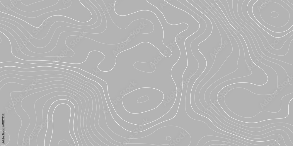 Topographic Line Contour Map Background Abstract Wavy Topographic Map