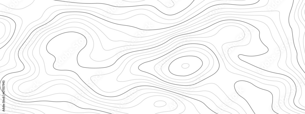 Topographic Line Contour Map Background Abstract Wavy Topographic Map