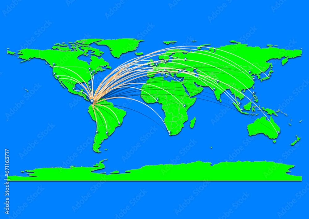 Popayán, Colombia map - Concept map for Popayán, Colombia on World map ...