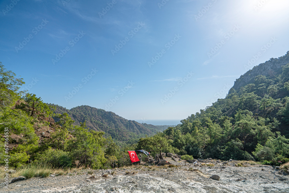 Mount Chimaera in ancient Lycia, notable for constantly burning fires ...