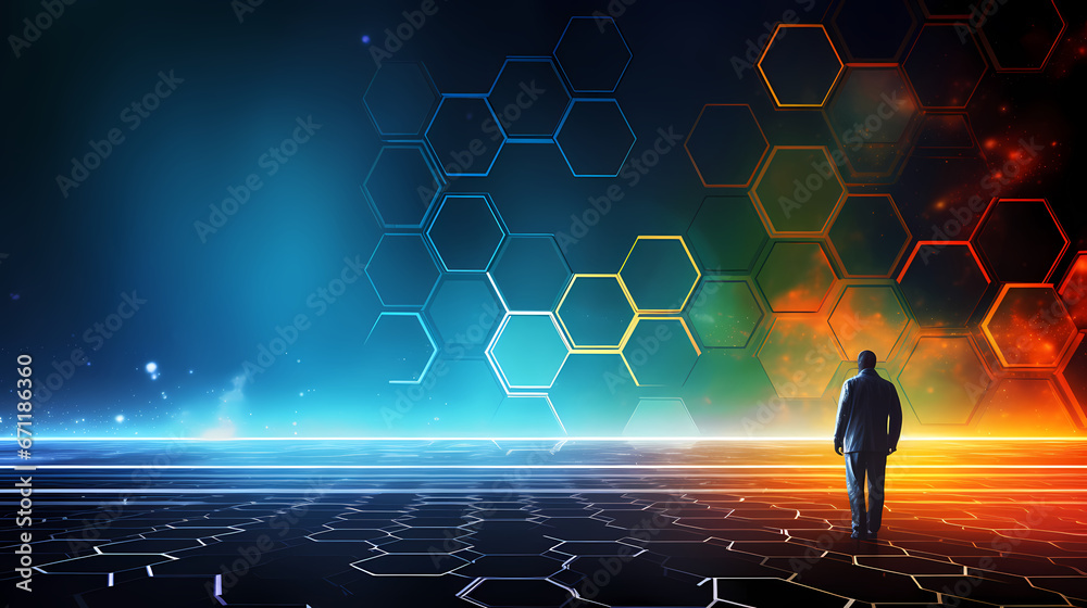 Science fiction atom, quantum PPT background poster wallpaper web page ...