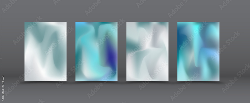 A-4 format design templates. A set of layouts for book covers ...