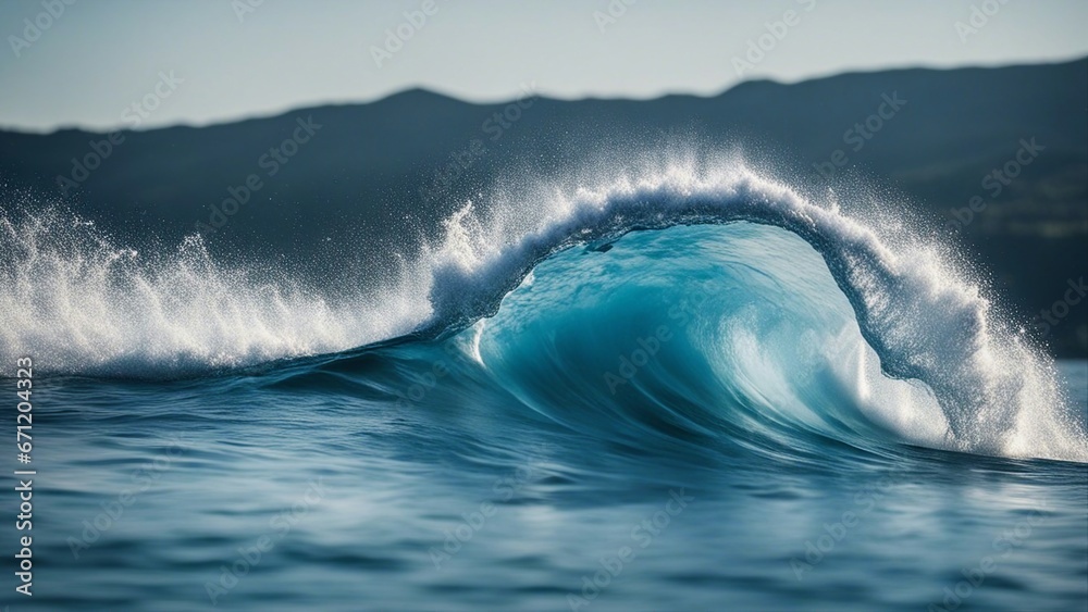 wave in the water A water wave splash icon, showing the dynamism and ...