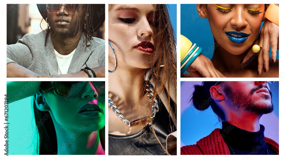 Split screens - 5 frame Stock Template | Adobe Stock