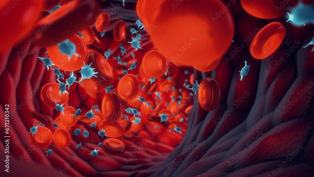 Red blood cells (Erythrocytes) and platelets (Thrombocytes). Platelets ...
