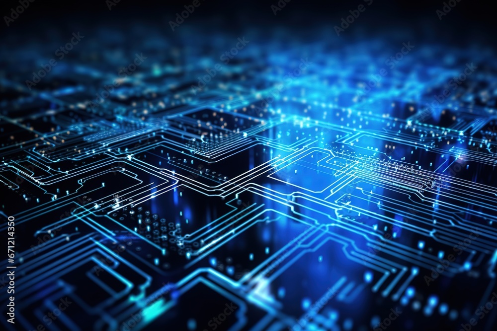 Abstract technology, science and cloud computing background. Technology concept pattern ...