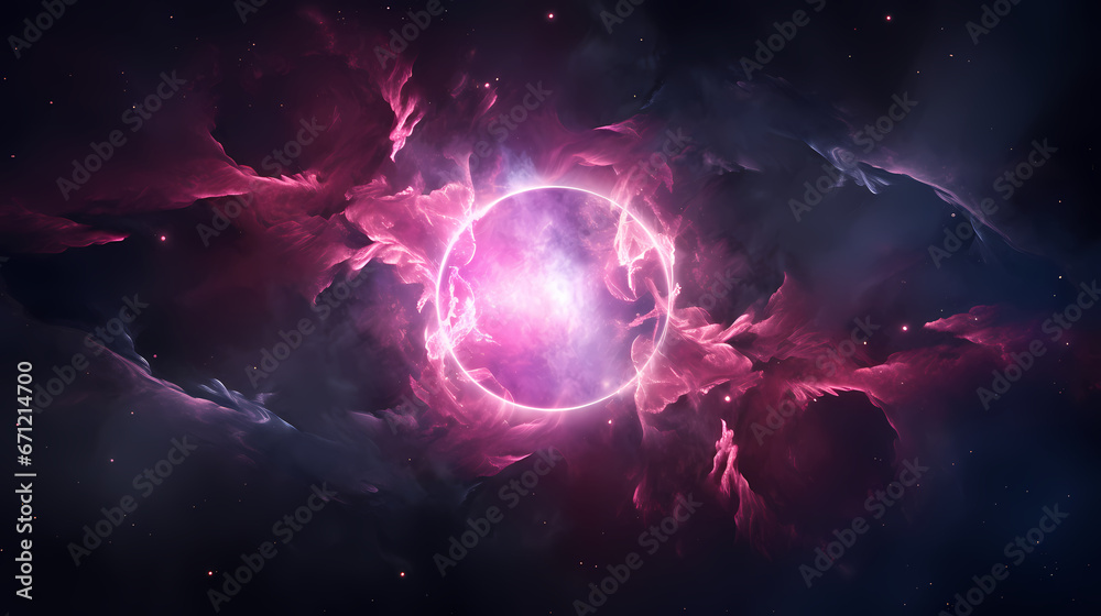 Orion Nebula PPT background poster wallpaper web page Stock ...