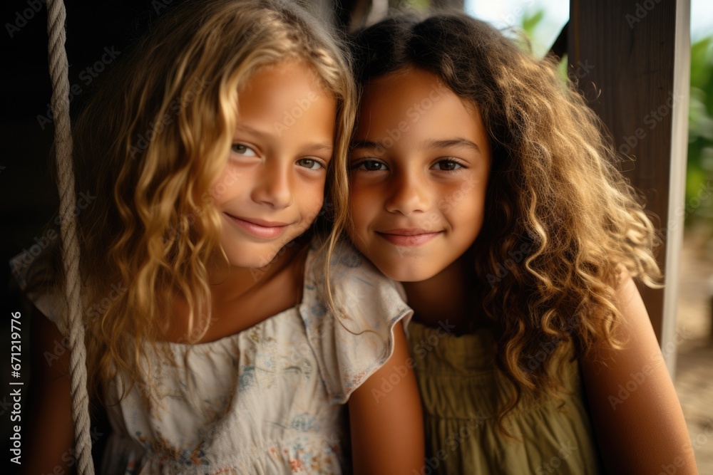 Two young sisters, one with South American roots and the other with ...