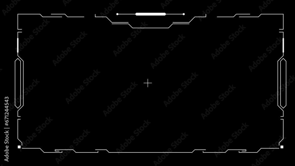 Hud Frame Digital Technology Sci-fi Frame Interface - Futuristic Design ...