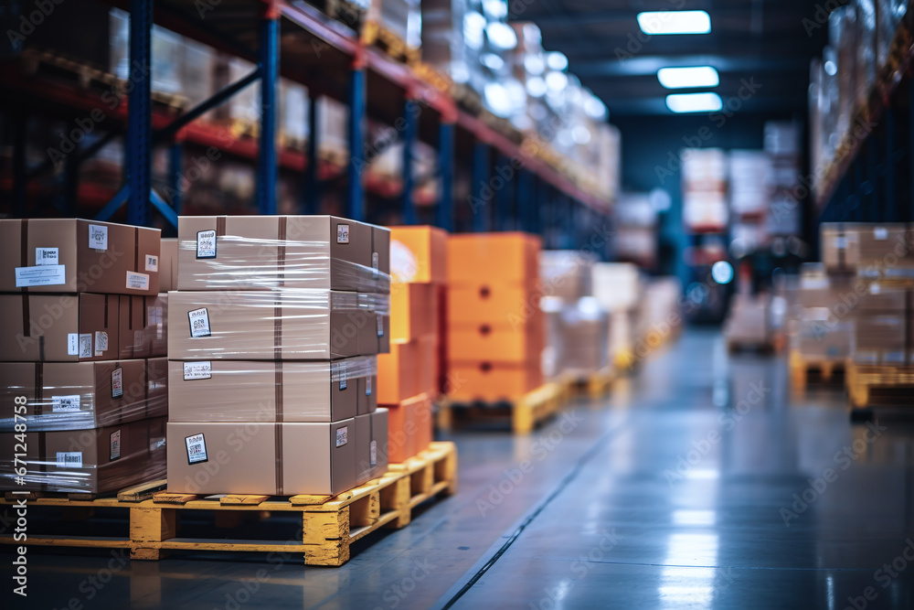 warehouse picture as symbol for depiction logistics network for ...