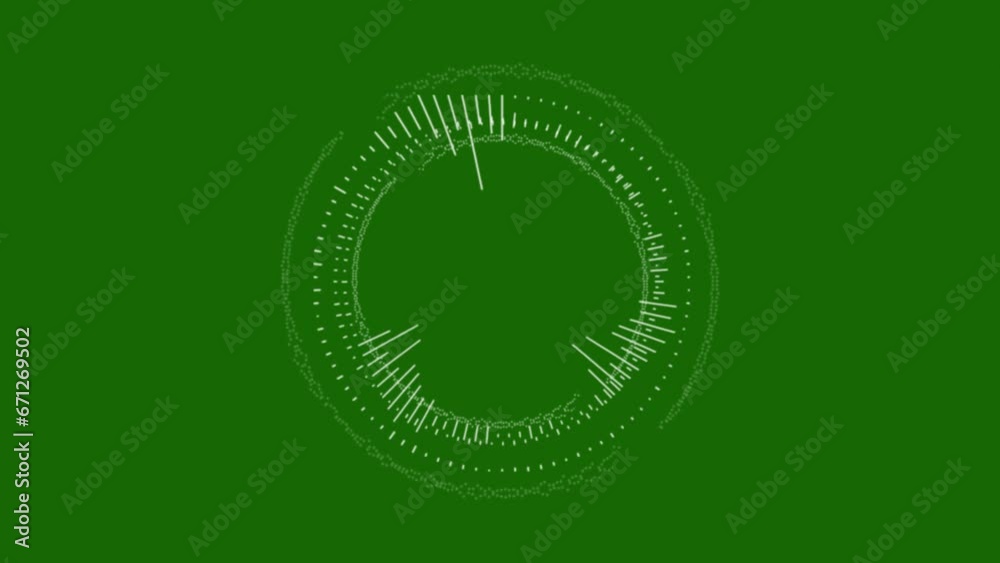 Vidéo Stock Circular Interface HUD Design - Music Equalizer and ...