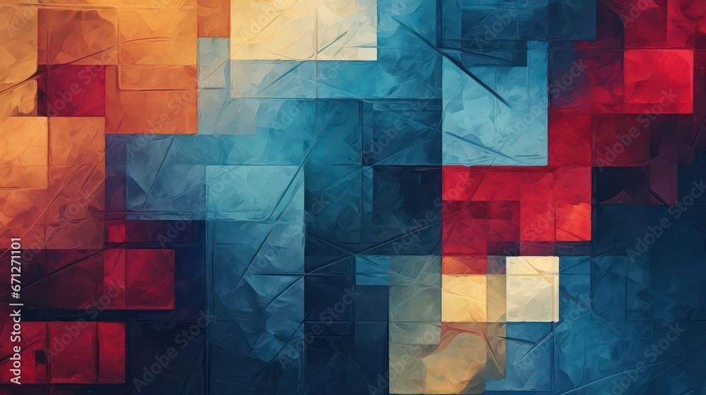 Abstract rough vintage blue orange multi colored art painting texture ...