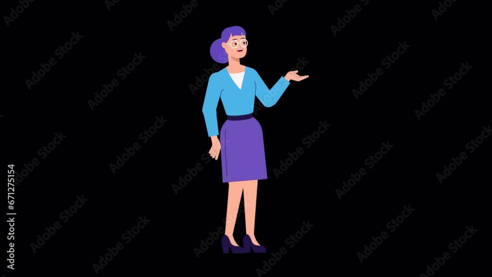 Lip syncing Facial Looped Animation for narration. ALPHA channel ...