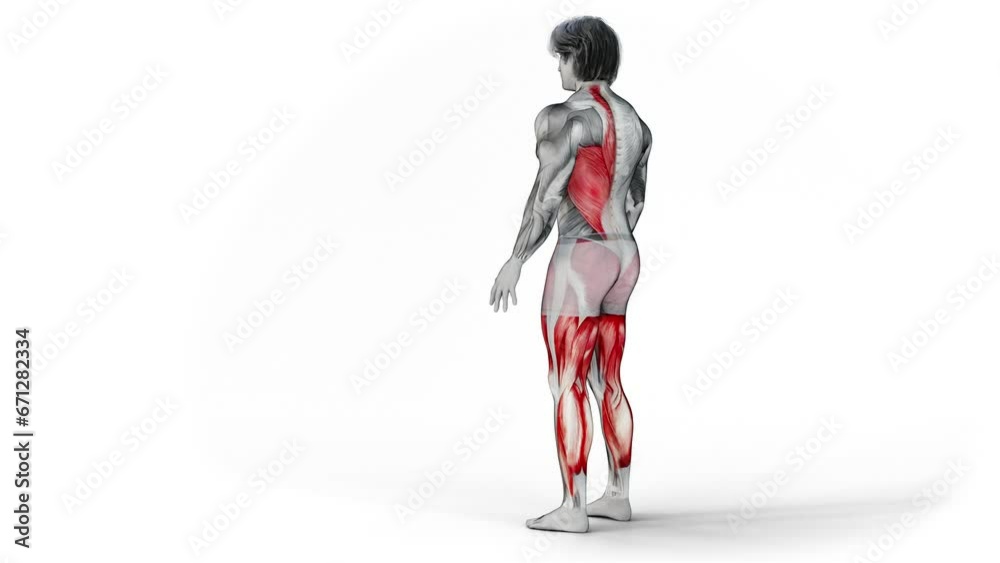 Bodyweight Single-Leg Deadlift-3D (127)- Anatomy of fitness and ...
