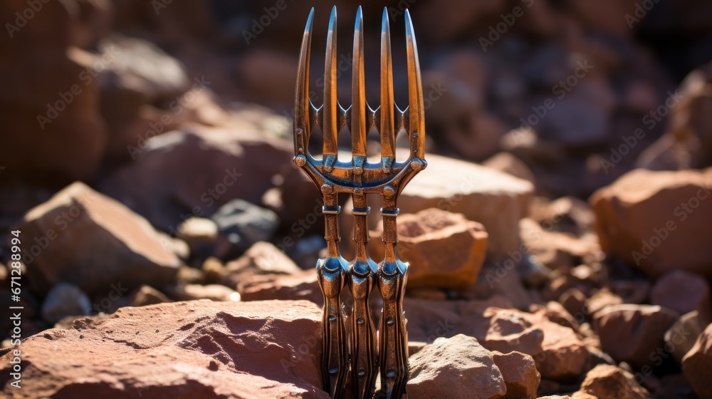 Fork like insignia that could fit on a soldier.UHD wallpaper Stock ...