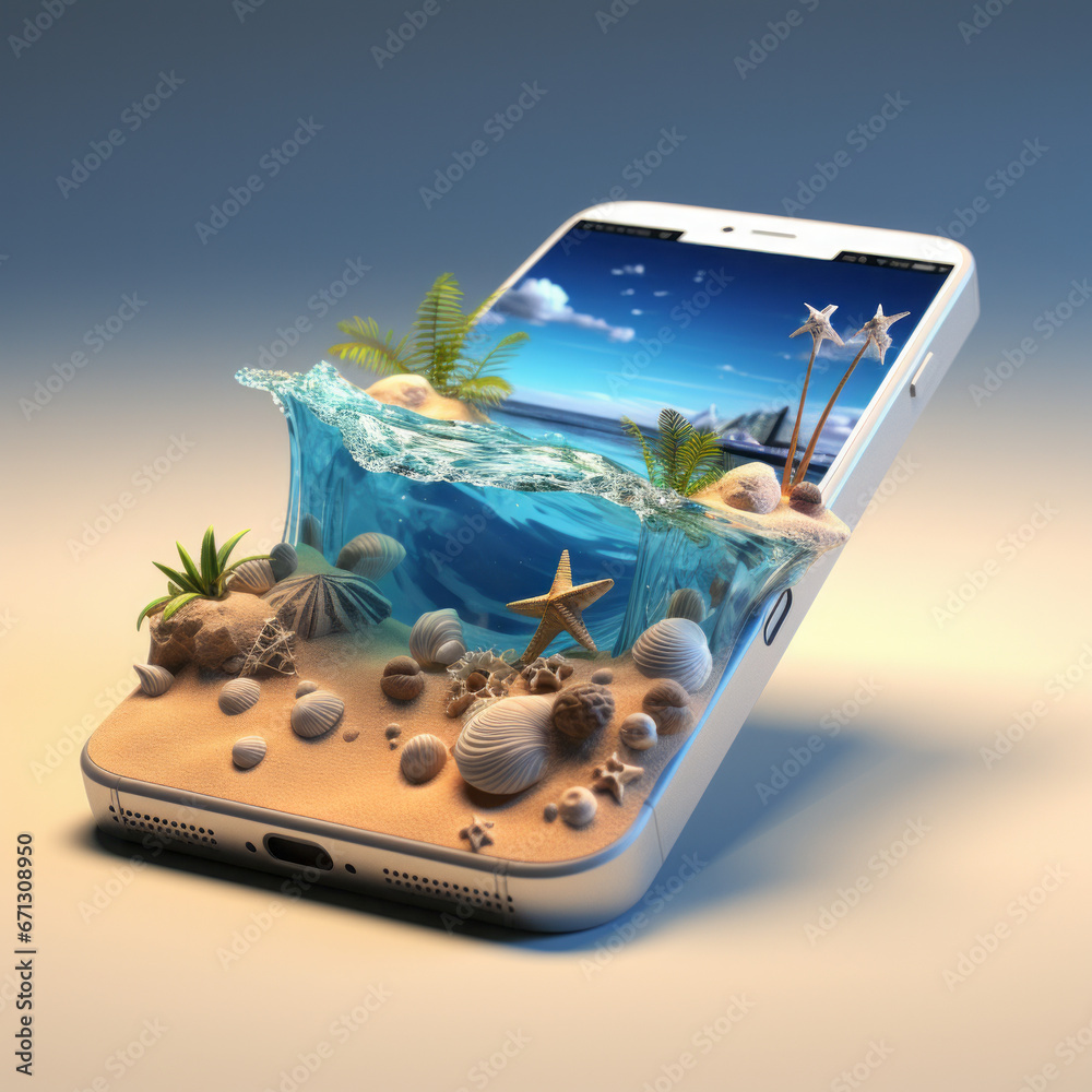 Experience breathtaking 3D effects on mobile phone while gazing at a ...