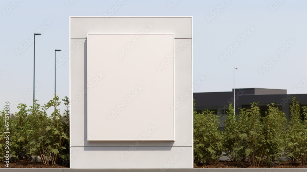 Realistic Outdoor Exterior Signage Mock-Up Showcase with Detailed ...