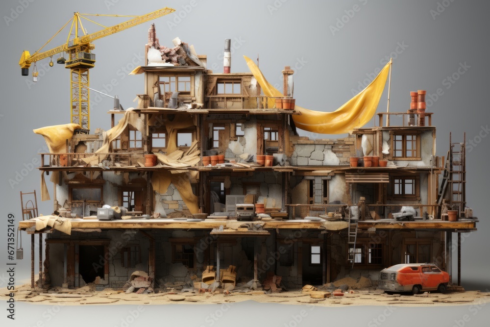 Hello, Under Construction banner with a friendly construction worker ...