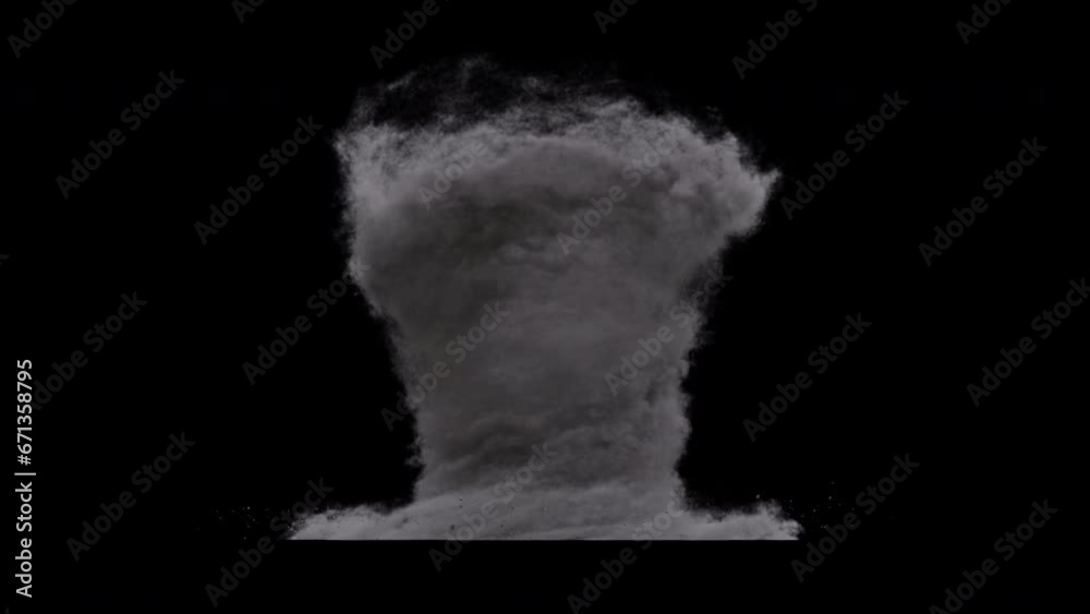 A huge tornado scene effect background footage, motion graphics ...