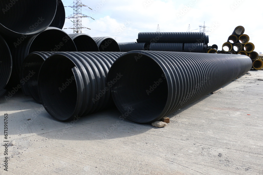 Metal Reinforced PE Spiral Corrugated Pipe, HDPE Corrugated Drain Pipe ...