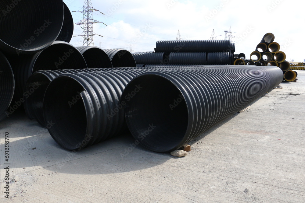 Metal Reinforced PE Spiral Corrugated Pipe, HDPE Corrugated Drain Pipe ...