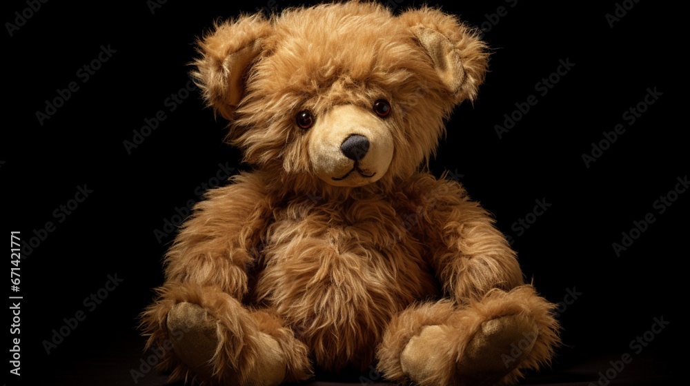 An intricately designed digital representation of a teddy bear ...