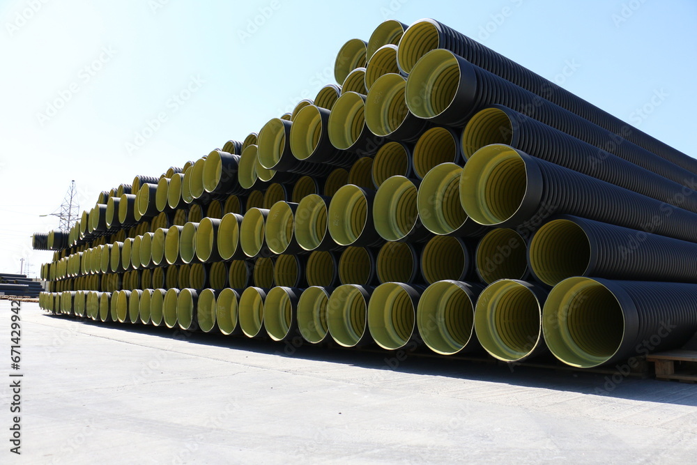 HDPE Corrugated Pipe, HDPE Pipes Manufacturers, HDPE DWC Yellow pipes ...