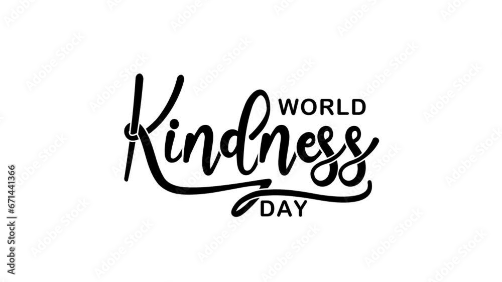 World Kindness Day Text Animation. Great for Kindness Day Celebrations ...