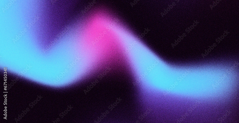 Vivid Blue Gradient Wave on Dark background Abstract Art with grain ...