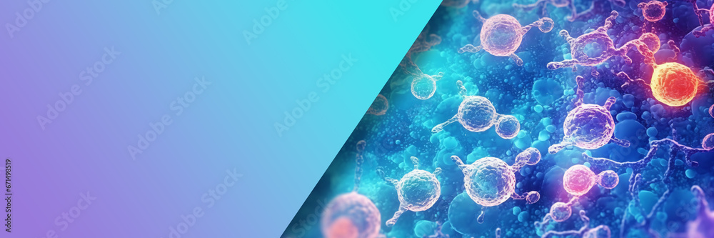 banner design for cellular therapy and regeneration with copy space ...