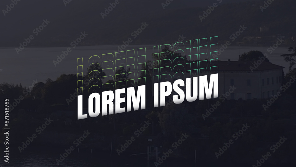 Modern and Minimal Text Animation Stock Template | Adobe Stock