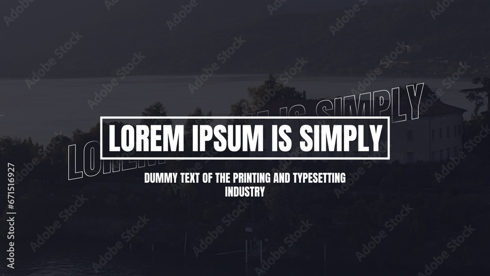 Modern and Abstract Text Animation Stock Template | Adobe Stock