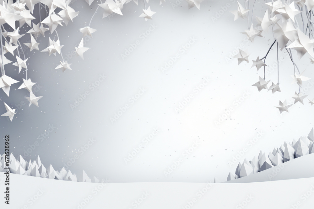 Minimalist winter background, graced with the subtle beauty of winter ...