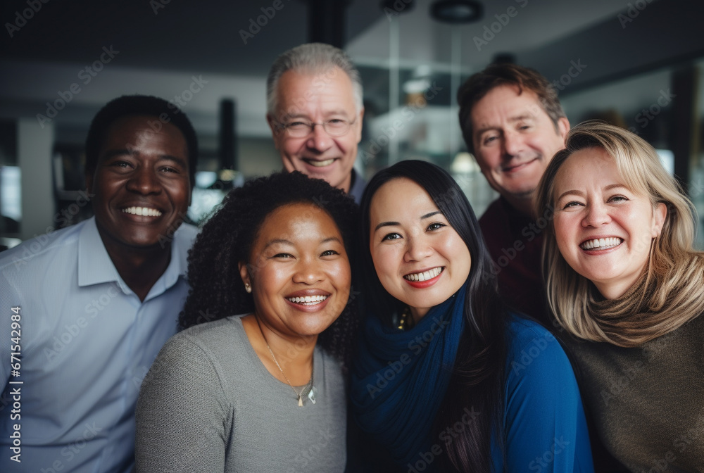 Ethnicity Diversity at Work. Happy Employees From Different Backgrounds ...