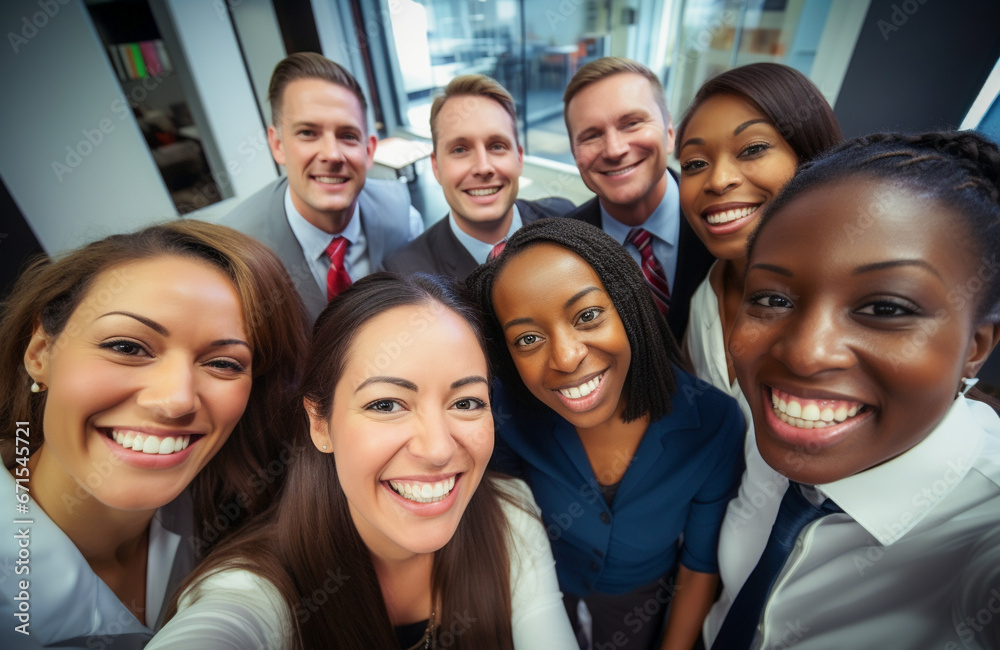 Ethnicity Diversity at Work. Happy Employees From Different Backgrounds ...