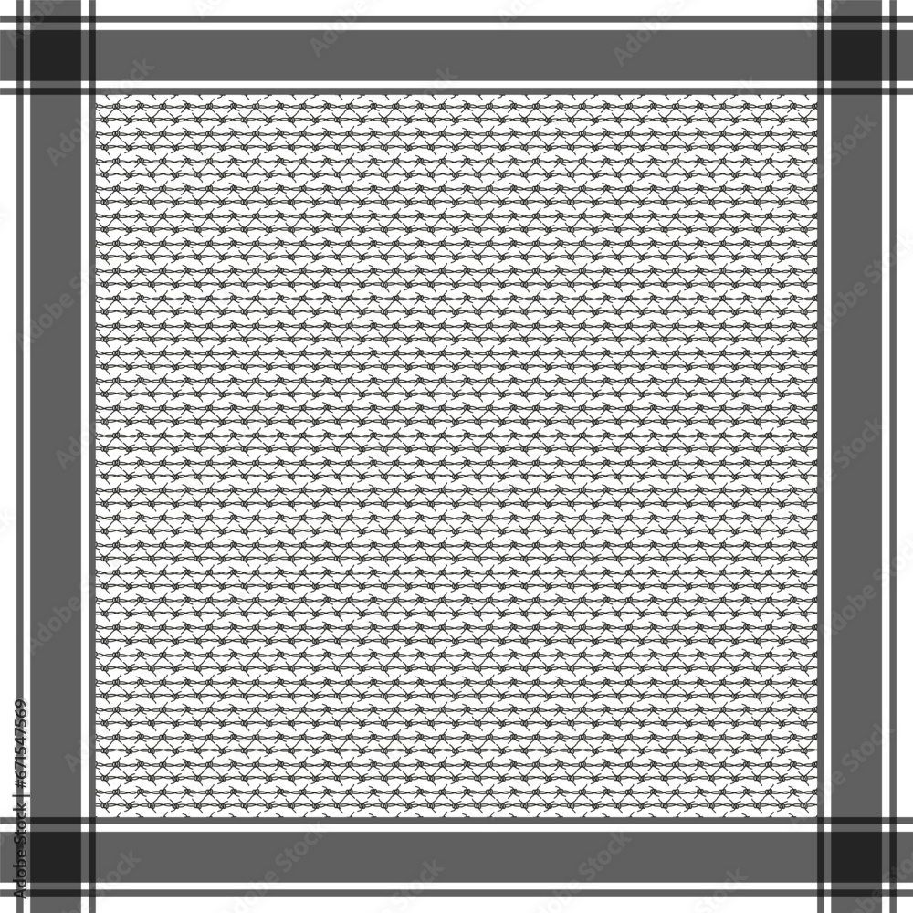 plain keffiyah palestine pattern in black and white color. Palestine ...