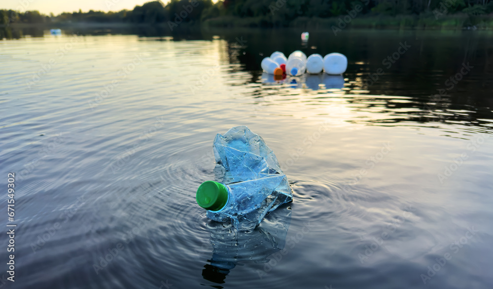 Marine plastic pollution from human activities at coastlines. Plastic ...