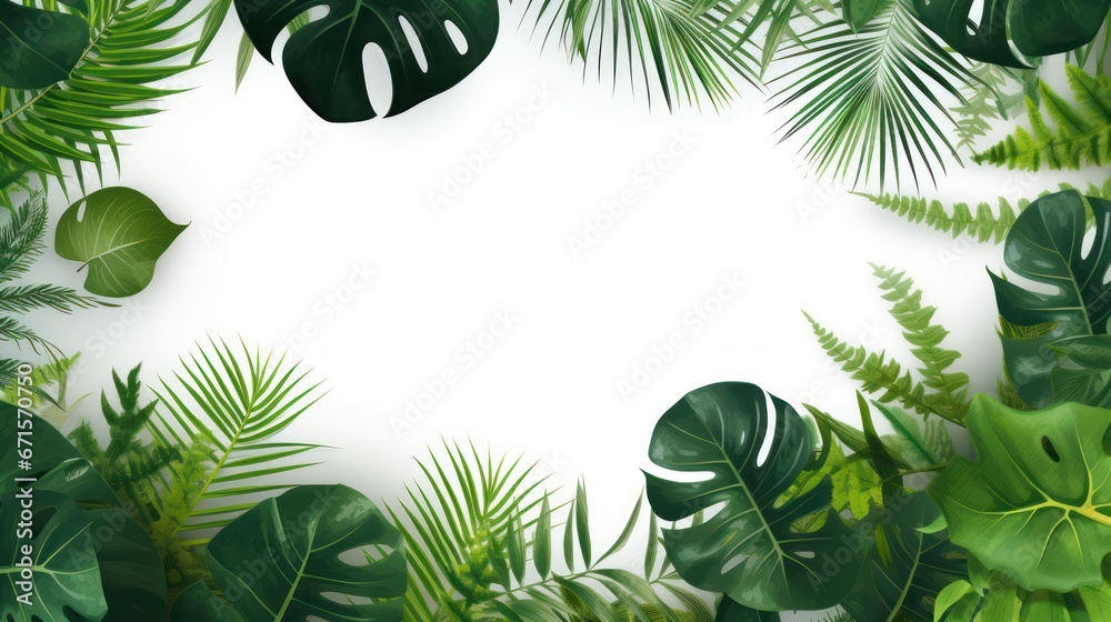 Tropical Leaf Backdrop Evokes the Vibrancy and Biodiversity of ...