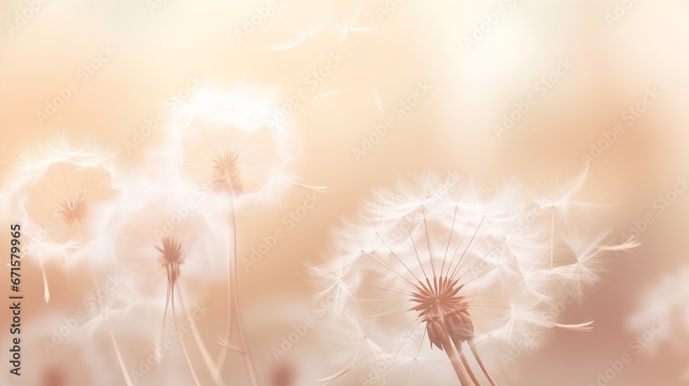 Dandelion fluff background for aesthetic minimalism style background ...