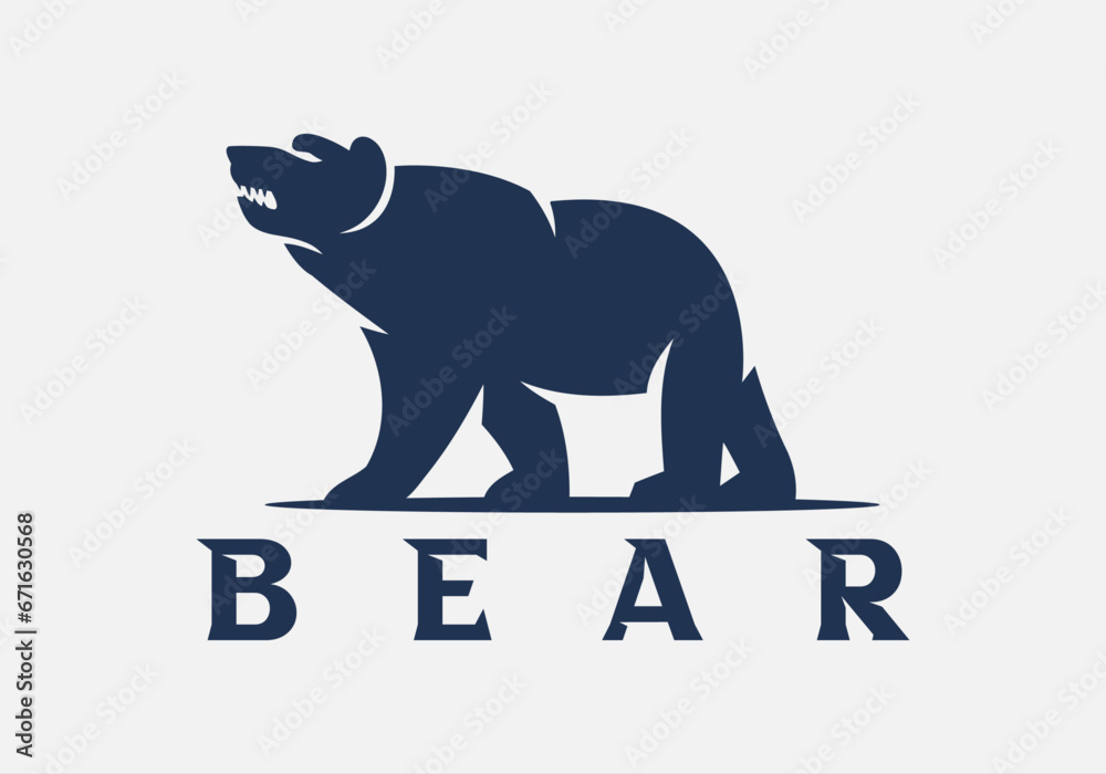 animals, app, bear, bear logo, beast, cold, emblem, hockey, ice, logo ...