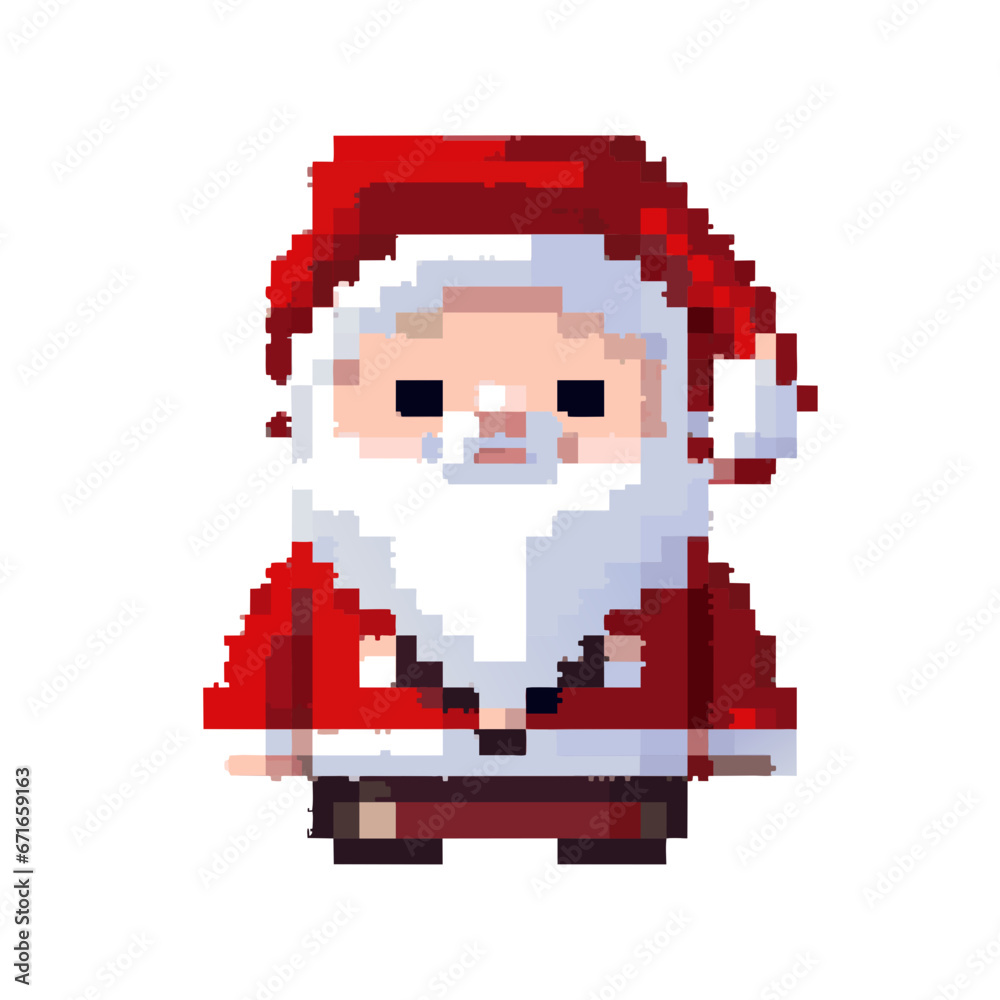 santa, pixel art, rpg game, rpg maker, restaurant Stock Vector | Adobe ...