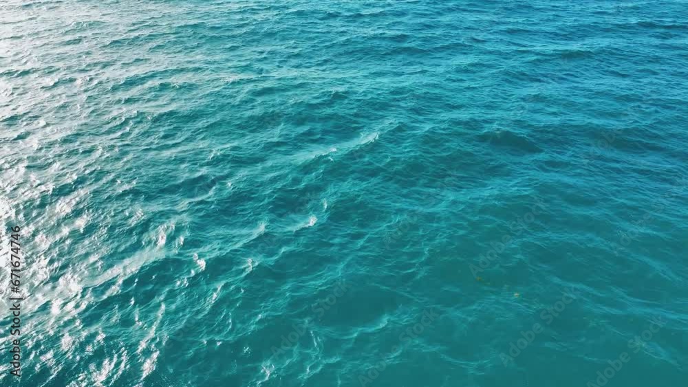 Delicate ripples on the surface of the water with refraction of light ...