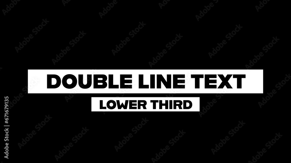 Modern Auto Scaled Lower Thirds Title Intro Stock Template | Adobe Stock