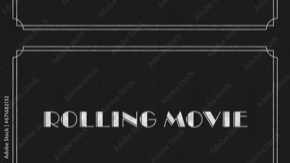 Vintage Movie Rolling Film Intro Template Stock Template | Adobe Stock