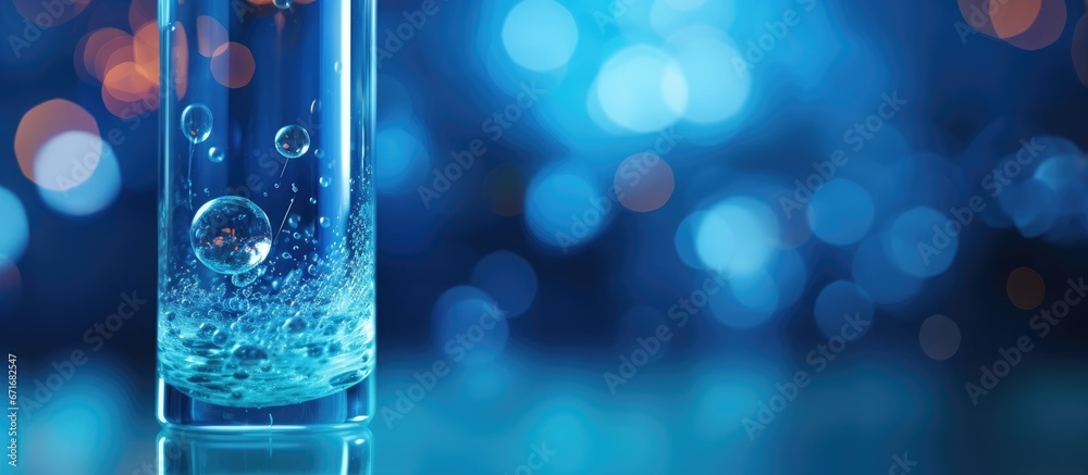 Human embryo created through artificial insemination or IVF in a glass ...