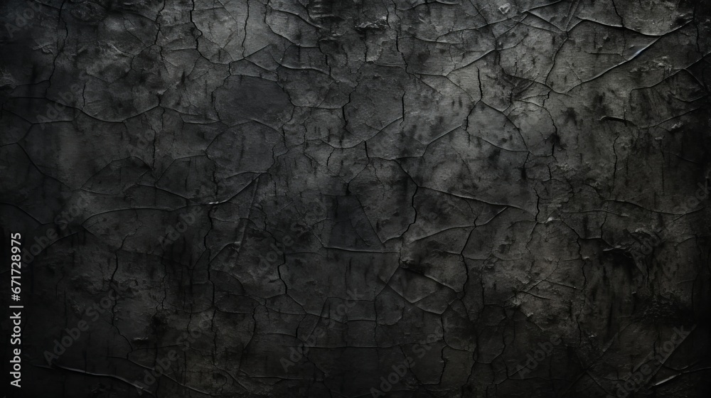 A distressed and grungy black metal background featuring scratched and ...