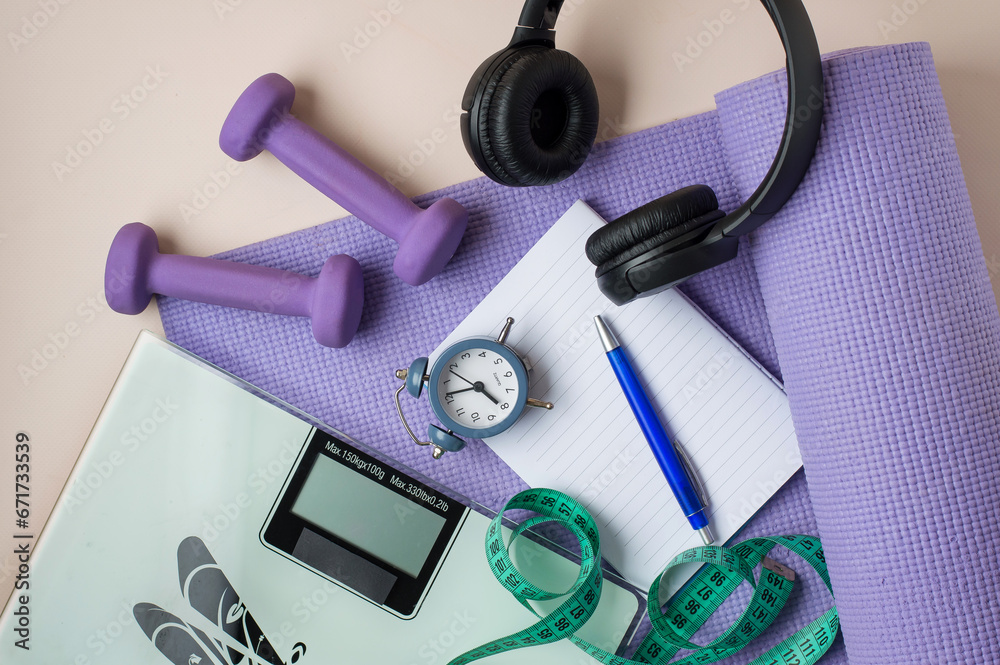 Healthy lifestyle, yoga, daily routine, training, weight, weight loss ...