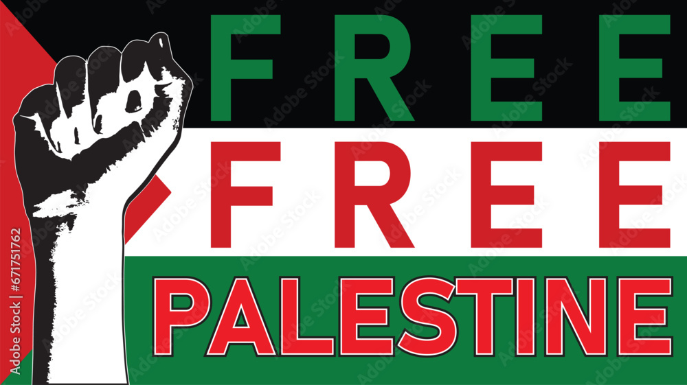 Save Gaza banner design for protest. We stand with Palestine. Free Free ...