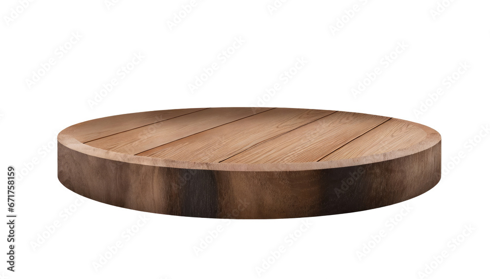 wooden round podiums, modern pedestals and platforms, stand stages ...