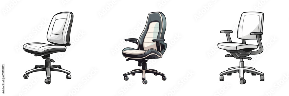 Cartoon office chair. Vector illustration Stock Vector | Adobe Stock